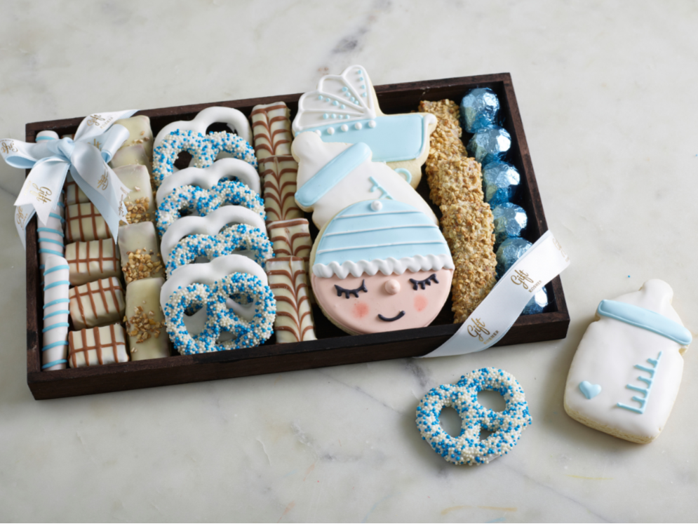 Baby Boy Celebration Gift Tray| GiftKosher.com – Gift Kosher