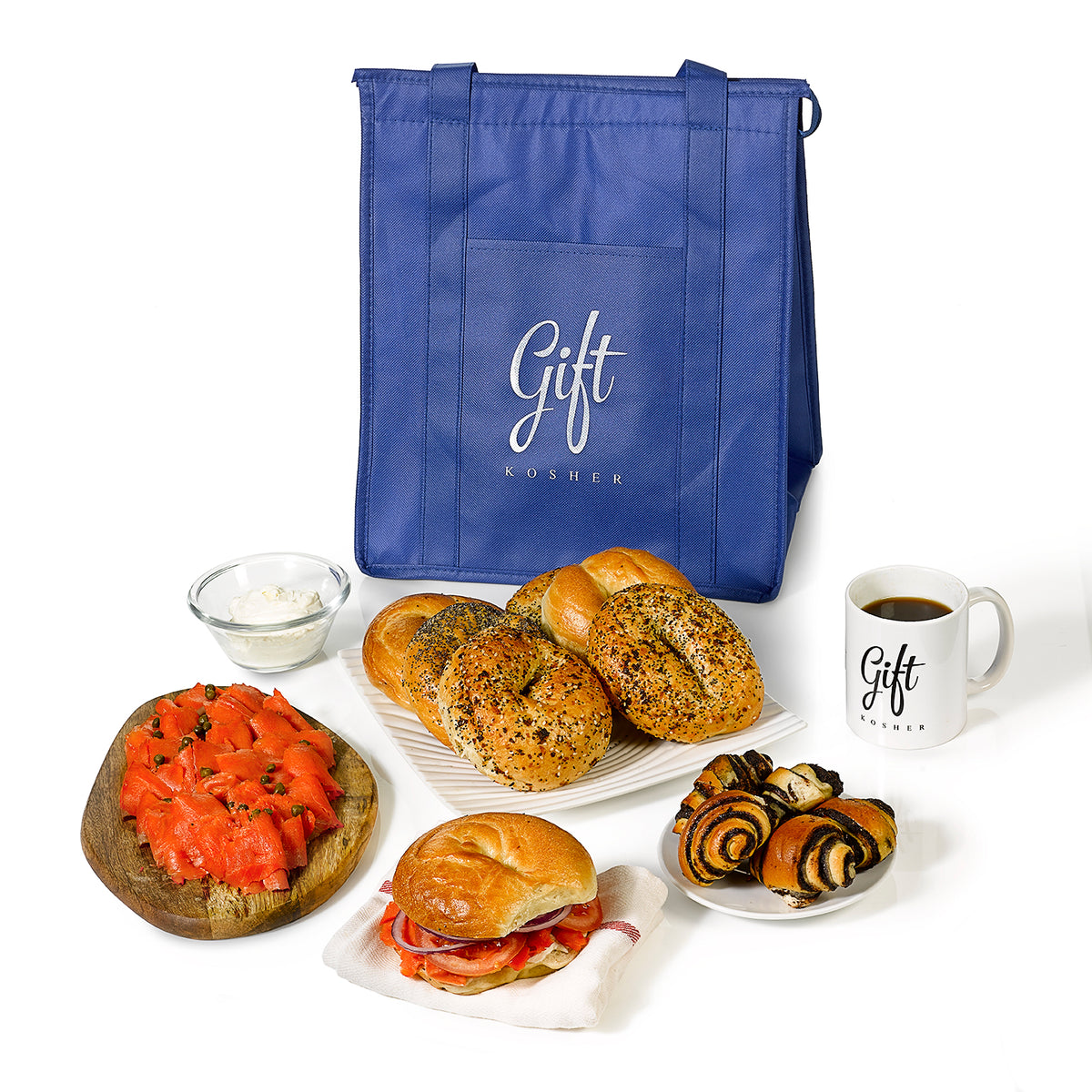 The Ultimate Bagels, Lox, & Cream Cheese Gift Bag | Gift Kosher
