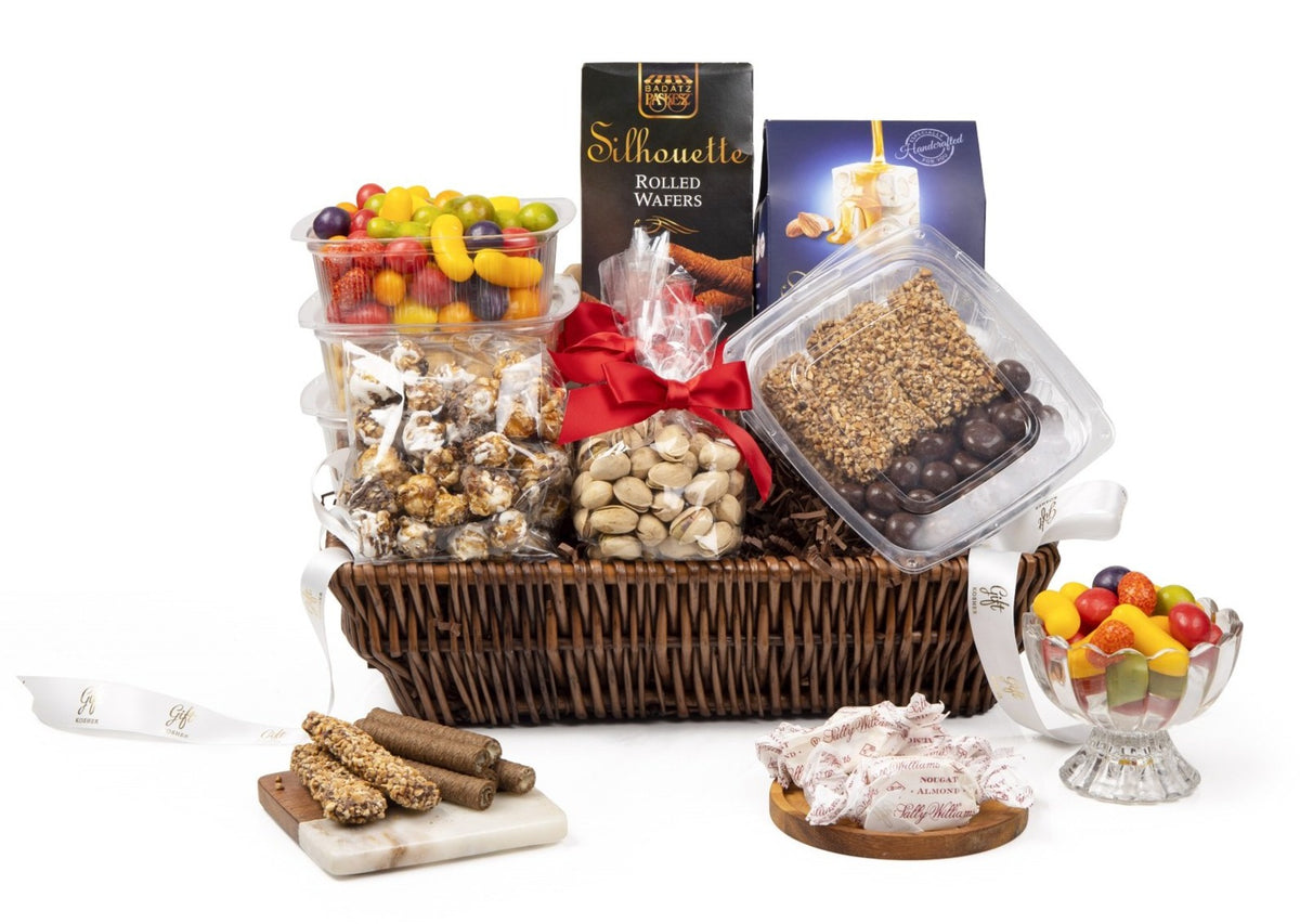 Deluxe Kosher Snacks Gift Basket | GiftKosher.com – Gift Kosher